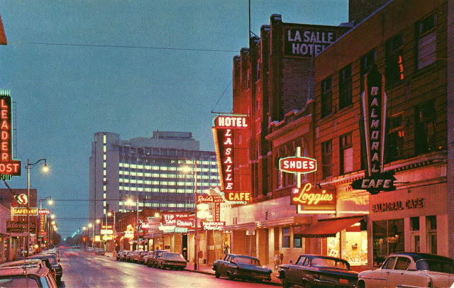 40 Stunning Real Photo Postcards Captured Street Scenes at Night in the ...