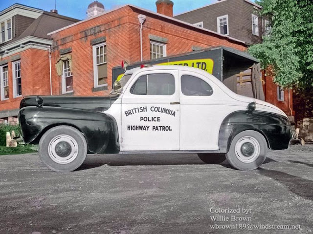 18 Incredible Colorized Photos of American Police Cars From Between the ...