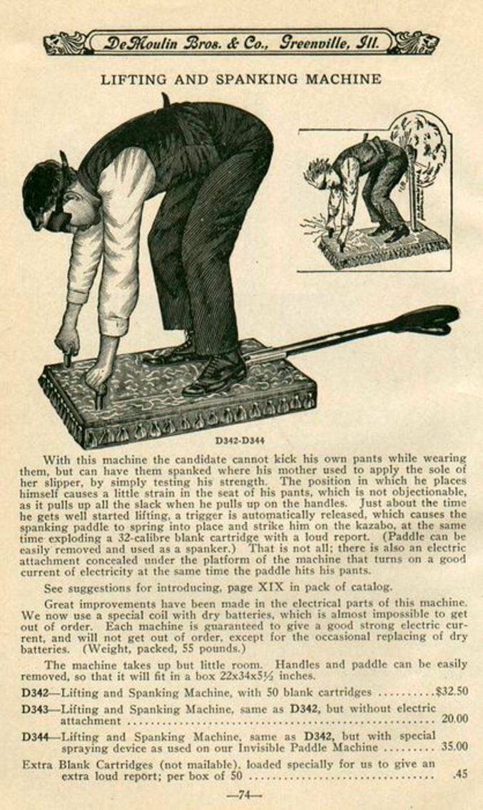 Lifting and Spanking Machine, ca. 1908 | Vintage News Daily