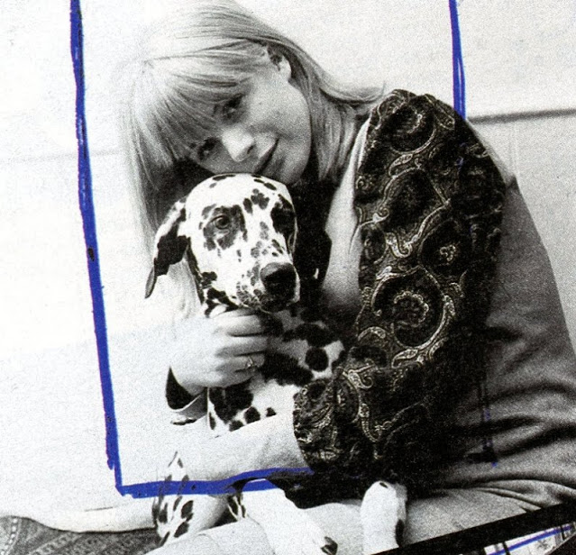 Rare Photographs of Marianne Faithfull Posing With Her Pet Dalmatian at ...