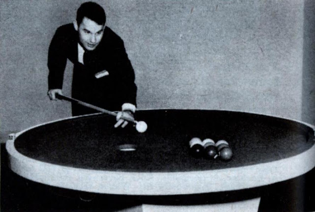 Newest Thing in Pool: Elliptical Table, 1964 | Vintage News Daily