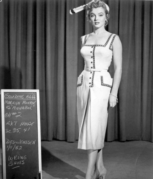 Marilyn Monroe in Costume Tests for “We’re Not Married!” (1952 ...