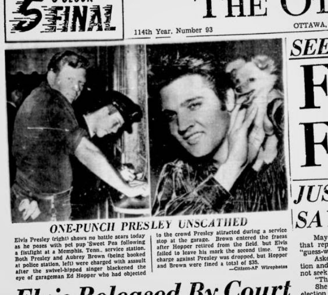 The Story of Elvis Presley’s Gas Station Fight and Ends Up in Court in ...
