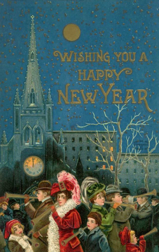 30 Amazing Photos of New Year’s Postcards in the Early 20th Century ...