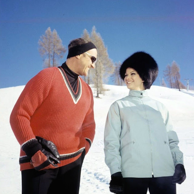 Photos of David Niven and Claudia Cardinale Skiing at Cortina d’Ampezzo ...