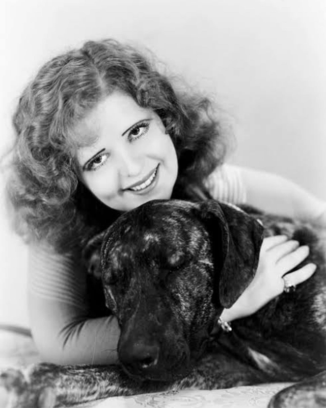 30 Vintage Photos of a Young Clara Bow With Her Beloved Dogs in the ...