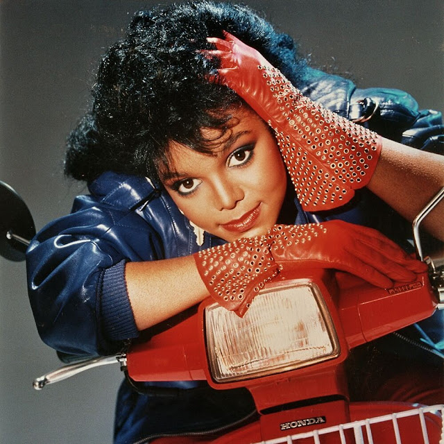 A Young Janet Jackson in the Album Cover Photoshoot for Her Second ...